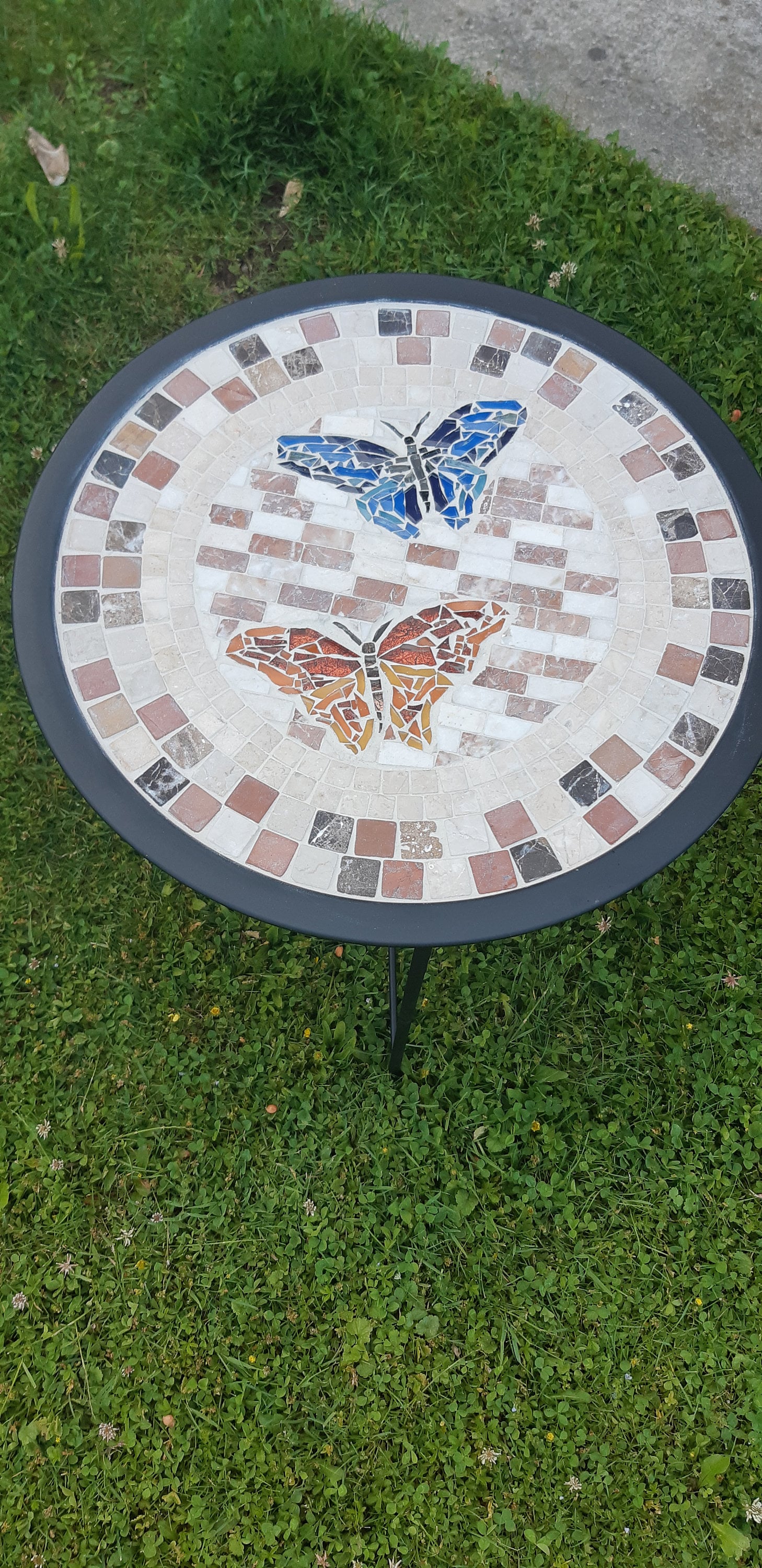 Mosaic Coffee Table Small Patio Table Round Table Garden | Etsy