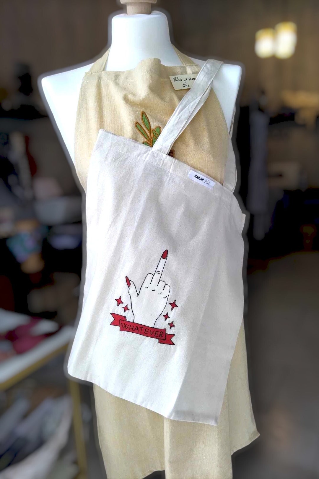 Sarcastic Tote Bag Middle Finger Embroidered Shoulder Bag - Etsy