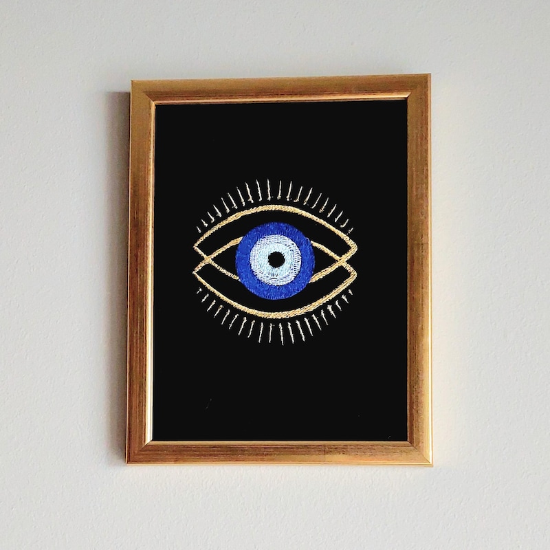 Evil Eye Canvas Fabric - Etsy