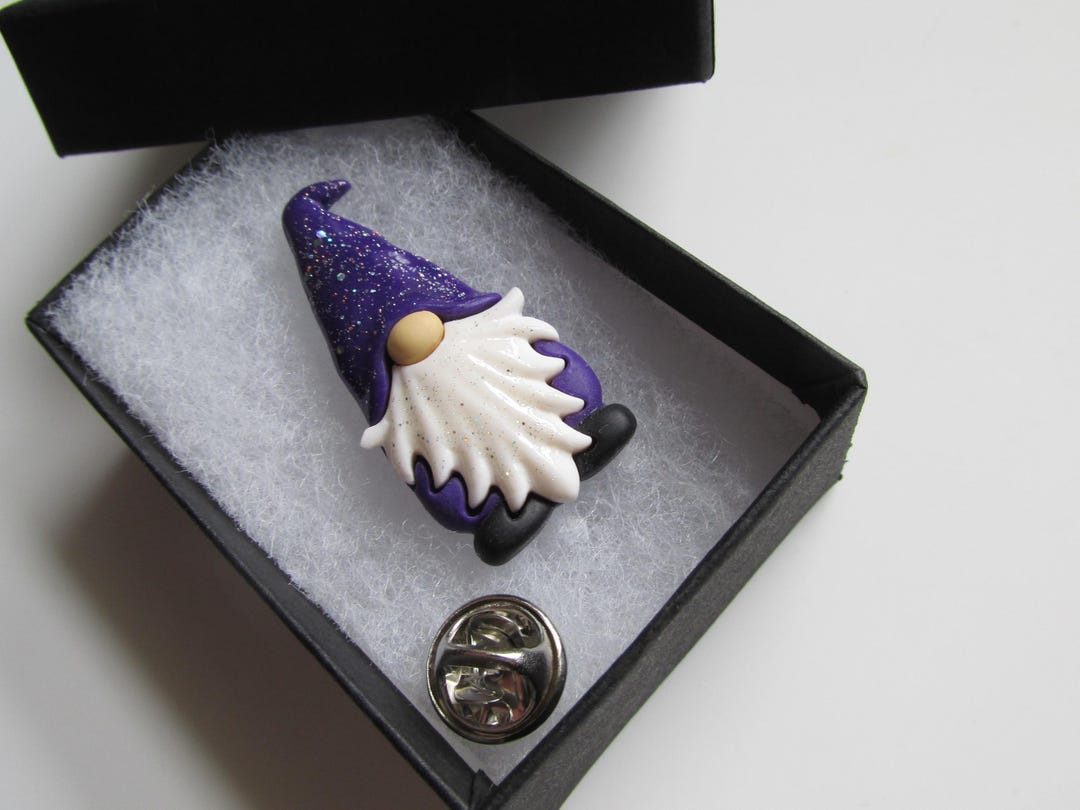 Handmade Cute Festive Purple Glitter Christmas Gonk Garden Gnome Pixie ...