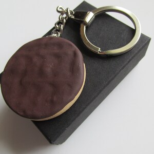 Handmade - Fimo Polymer Clay Chocolate Digestive Biscuit Keyring . Made ...