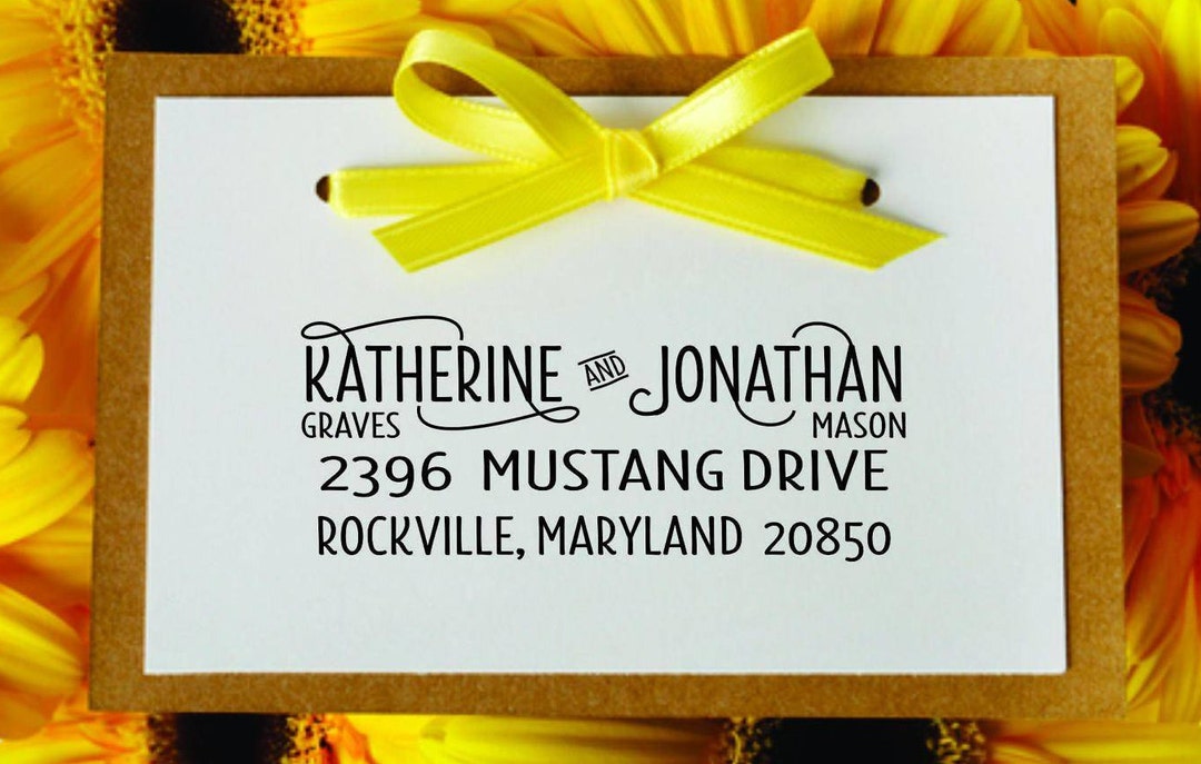 Personalized Custom Wood Handle or Self-inking Rubber Stamp With ...