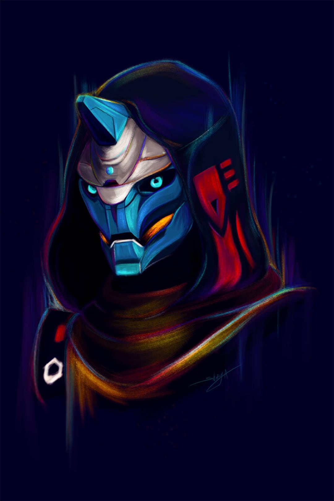 PRINT: NEON Cayde-6 Fan Art - Etsy