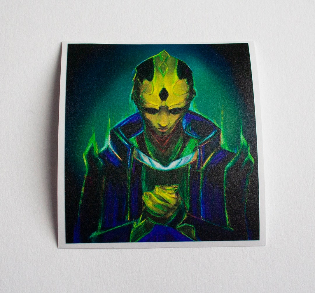 Mass Effect Neon Thane Fan Art Sticker - Etsy