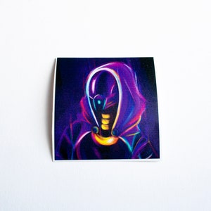 Mass Effect Neon Fan Art Sticker Set by 8 Tali, Garrus, Thane, Kandros ...