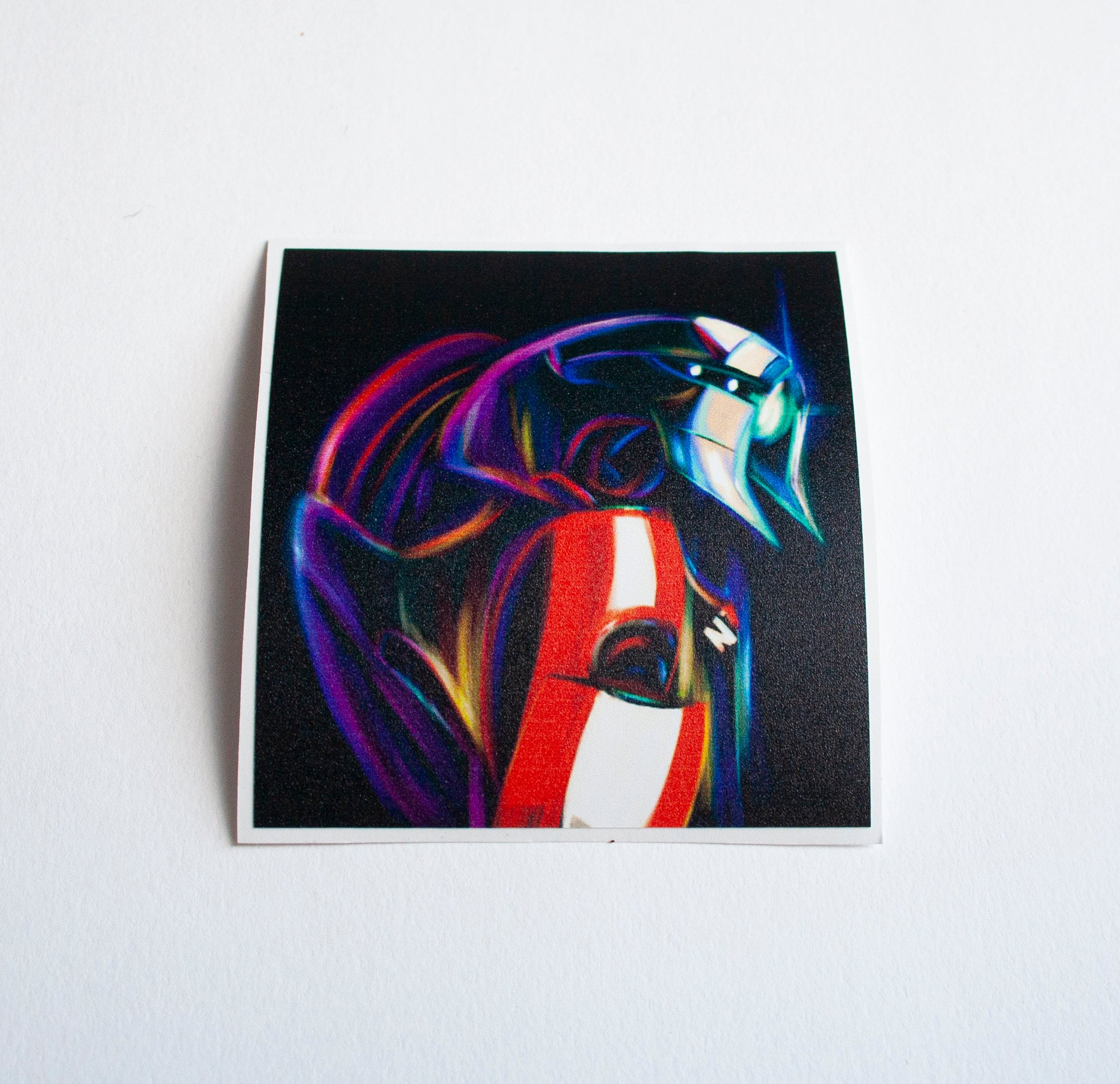 Mass Effect Neon Fan Art Sticker Set by 8 Tali Garrus | Etsy