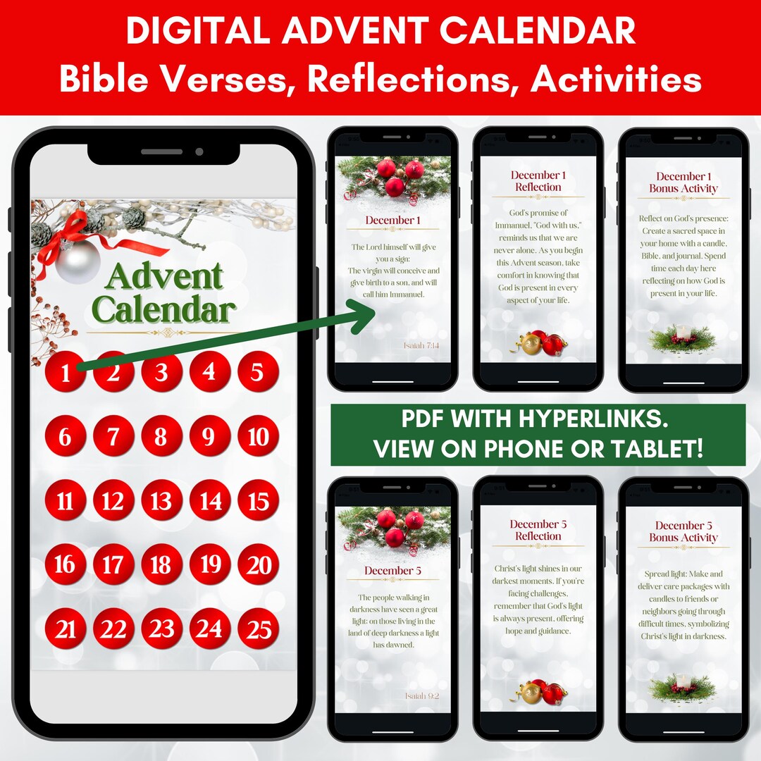 Digital Bible Advent Calendar for iPhone iPad Daily Verses, Reflection ...