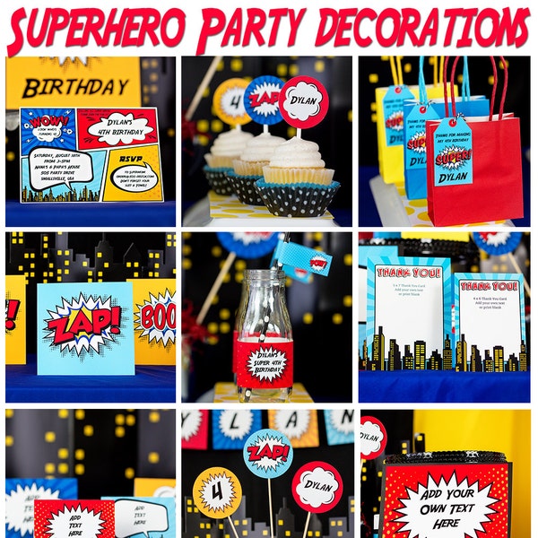 Comic Book Party - Etsy