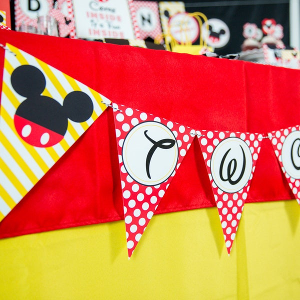 Mickey Mouse Banner - Etsy
