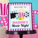 Movie Party Signs - Instant Download Pink Movie Party Signs - Movie ...