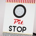 Pit Stop Sign - Instant Download Race Car Party Pit Stop Sign Red Race ...