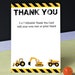 Construction Party Thank You Construction Thank You Card INSTANT ...