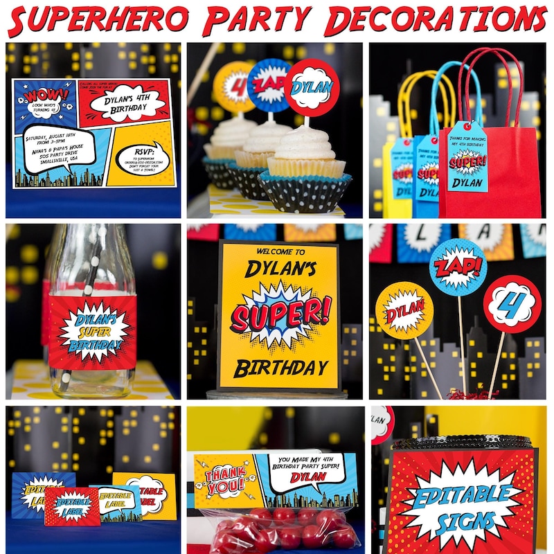 Comic Book Party - Etsy