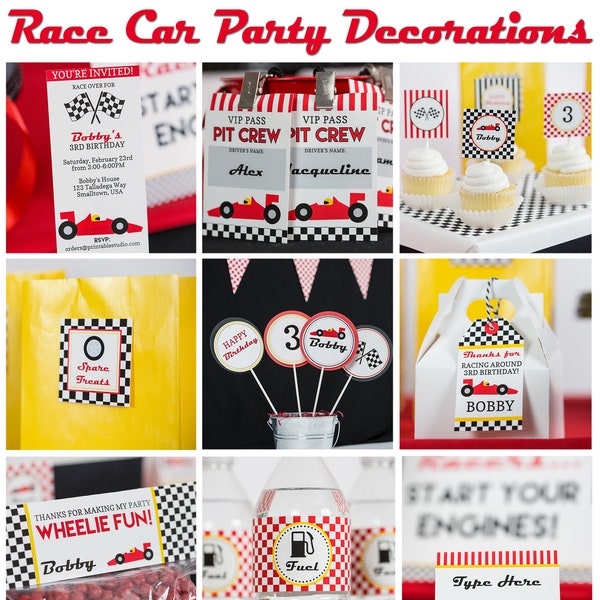 Nascar Themed Party Decorations - Etsy