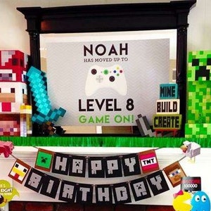 Game on Video Game Party Sign - Instant Download X-large Video Game ...