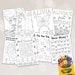 Football Party Coloring Page Football Placemat Football Activity Page ...