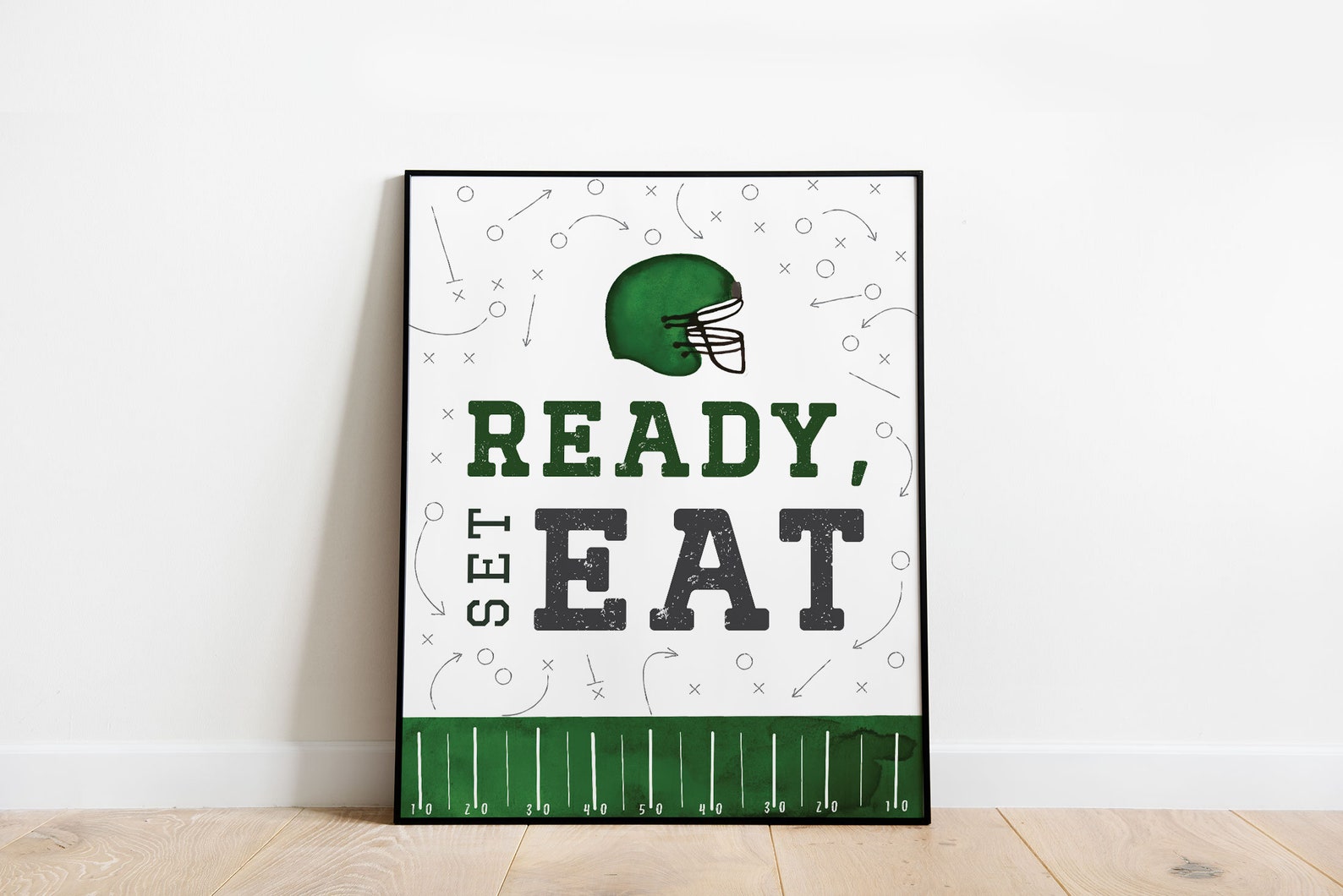 Football Party Sign Bundle, Football Birthday Signs, Set of Football ...