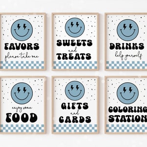 ONE Happy Dude Party Decorations in Blue Happy Dude Party HUGE ...