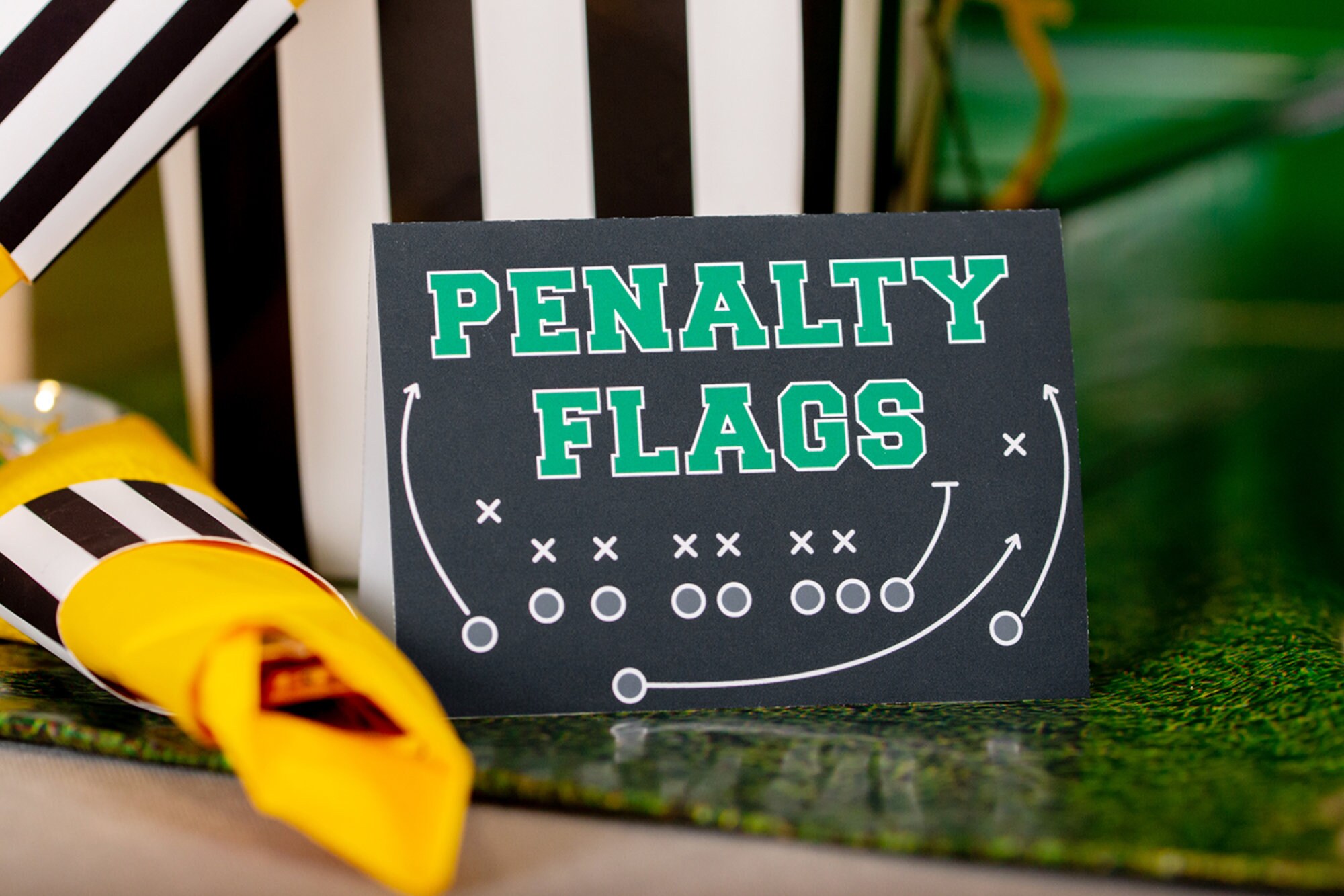 Football Party Food Labels - Printable Football Food Tent - Football ...