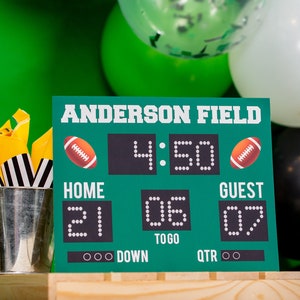 Football Party Signs - Instant Download Football Birthday Party Signs ...