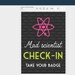 Mad Scientist Check-in Sign in Pink - Printable Science Party Sign ...