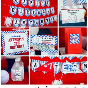 Baseball Party Decorations Baseball Birthday Party Printable Baseball ...