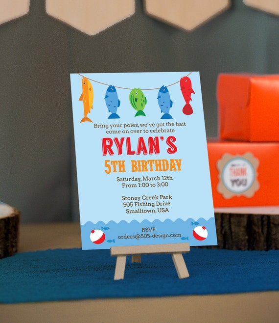 Fishing Invitation - Instant Download Fishing Invitation - Printable ...