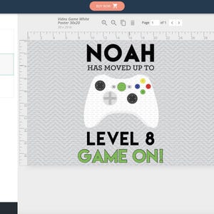 Game on Video Game Party Sign - Instant Download X-large Video Game ...