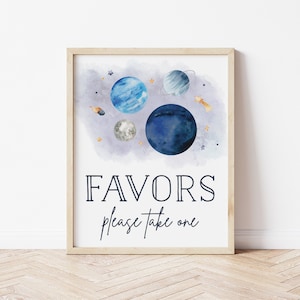 Space Birthday Signs Bundle, Instant Download Outer Space Party Signs ...