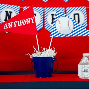 Baseball Pendant Flags Baseball Party Centerpiece Flags - Etsy