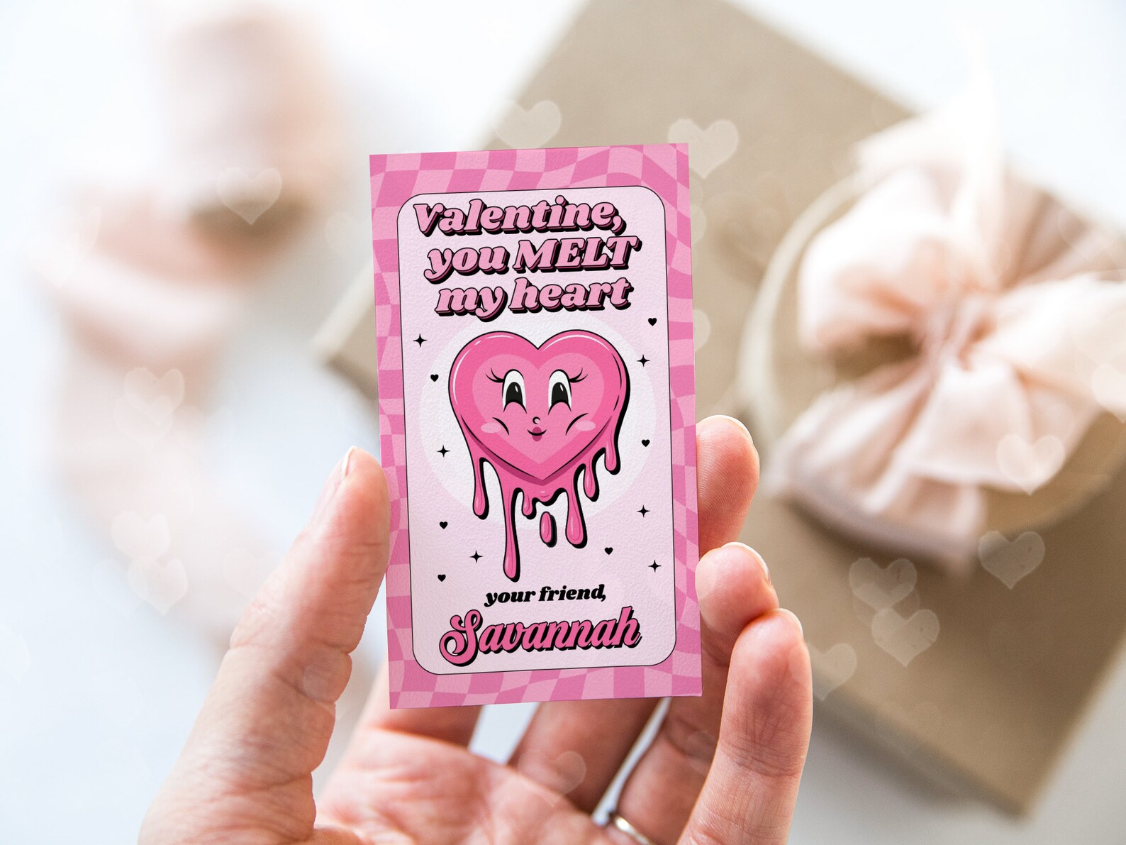 Printable Valentine Melt My Heart, Valentine's Card Melting Heart ...