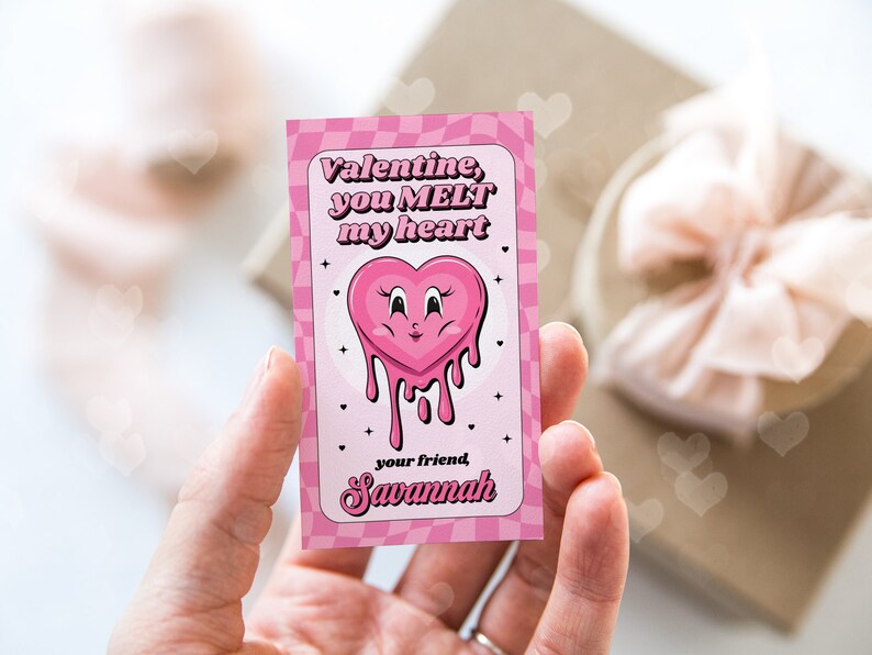 Printable Valentine Melt My Heart, Valentine's Card Melting Heart ...