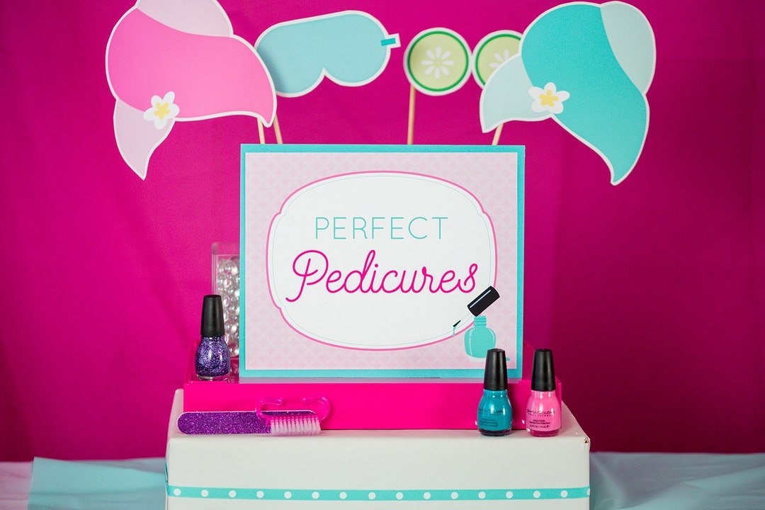Spa Party Pedicure Sign - Instant Download Pedicure Sign for Spa by ...