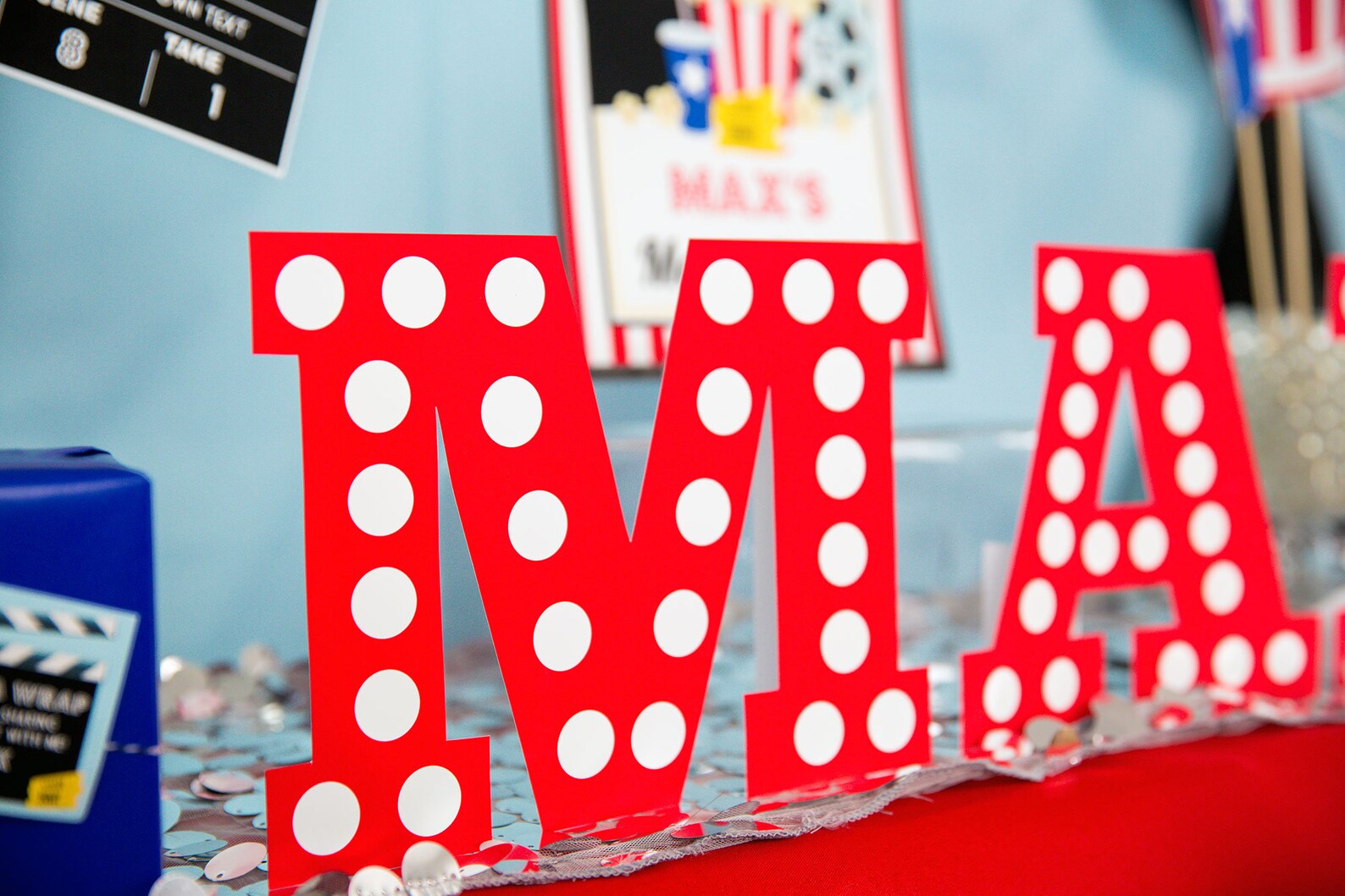 Marquee Letters for Movie Party Decorations Printable - Etsy