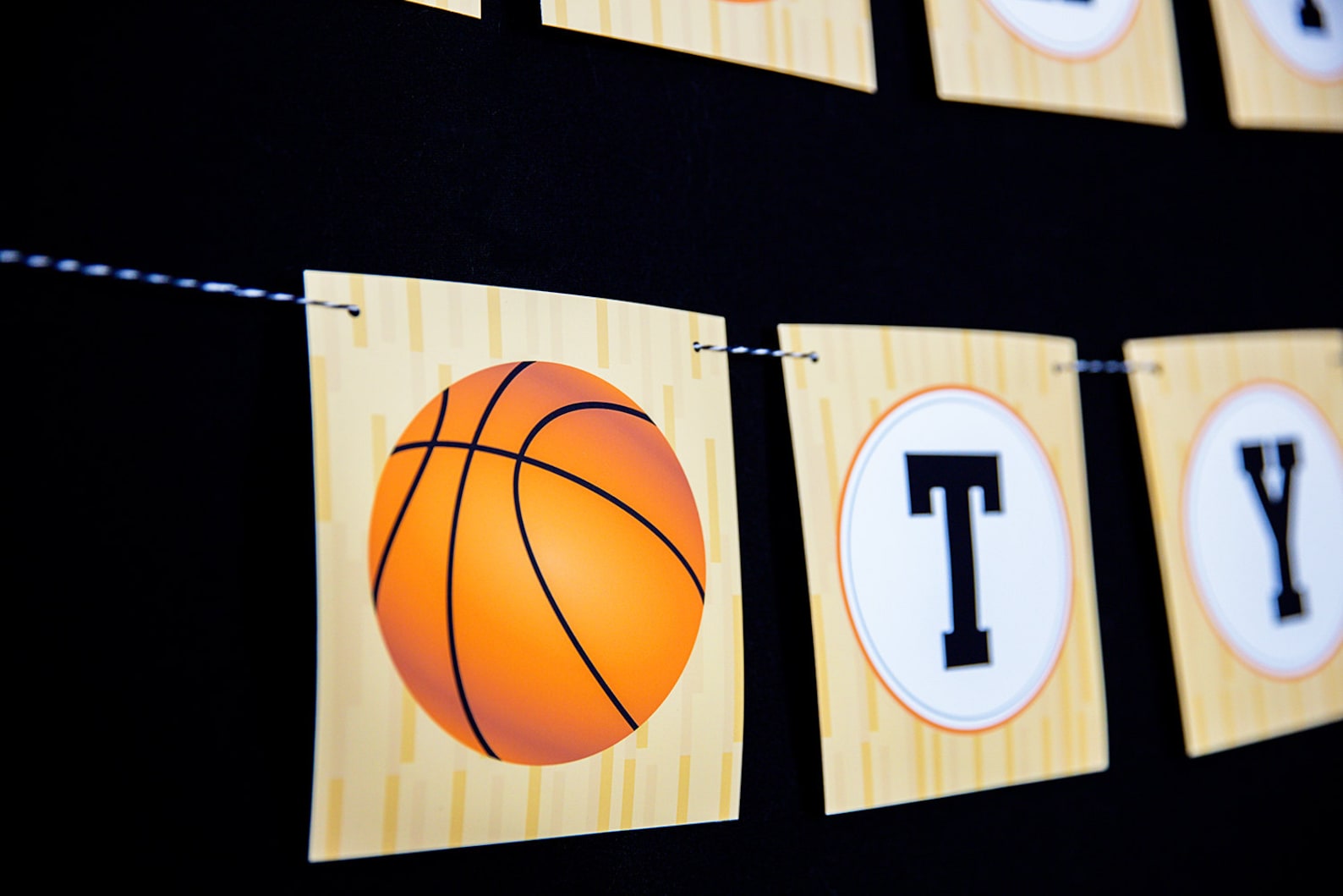 Basketball Birthday Banner Instant Download Basketball Happy - Etsy