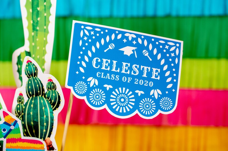 Graduation Fiesta Centerpieces - Printable Graduation Table Decorations ...