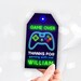 Editable Video Game Birthday Party Favor Tags Neon Gamer Luggage Favor ...