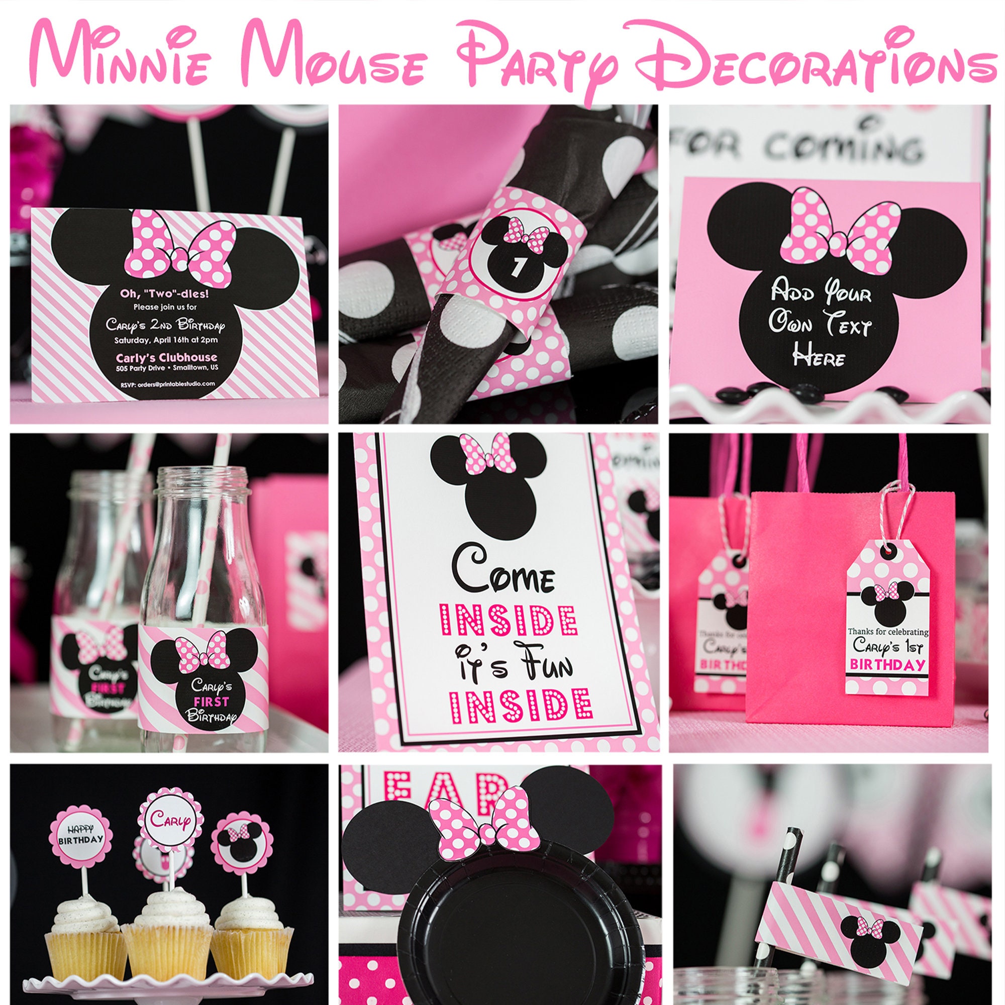 Minnie Mouse Birthday Party Centerpiece Ideas