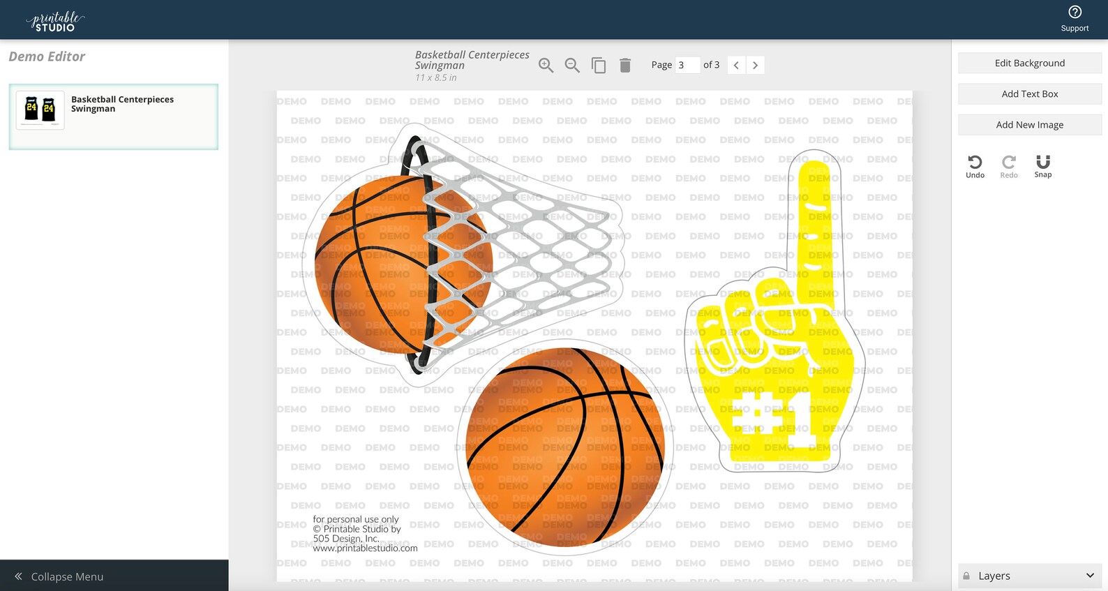 Basketball Centerpieces Indy, Printable Basketball Birthday Party ...