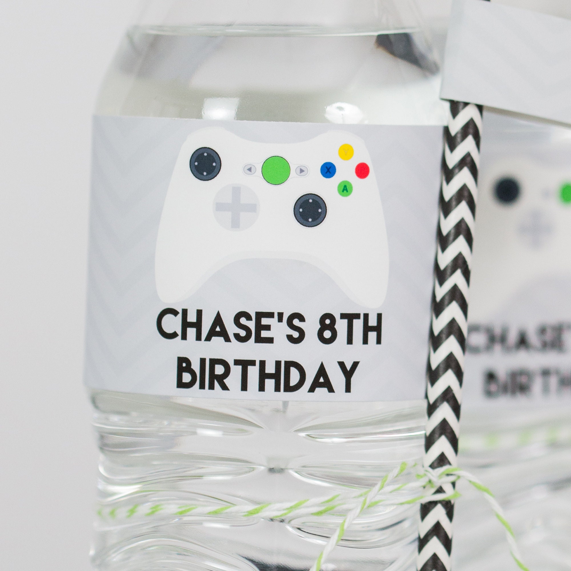 Video Game Party Printable Drink Labels - Video Game Water Bottle Label ...