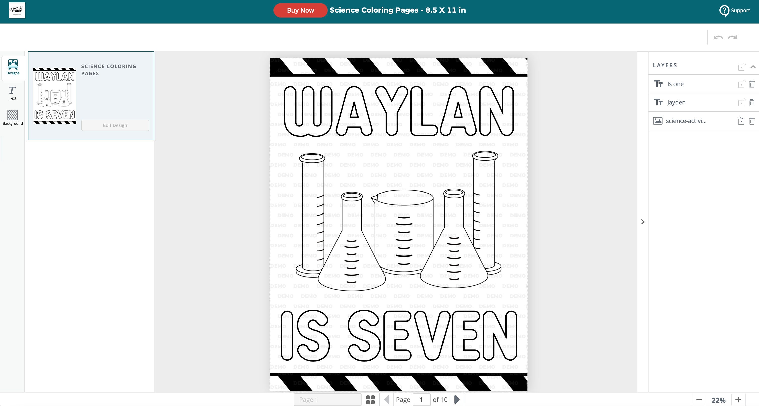 Editable Science Party Coloring Pages, Science Lab Activity Pages ...