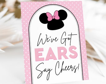 INSTANT DOWNLOAD Printable Mouse Party Boy Girl We've Got Ears Sign by ...