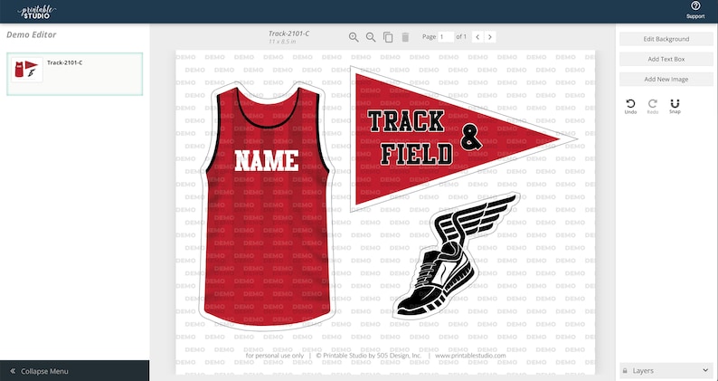 Track Banquet Centerpieces in Red Printable Track & Field Centerpieces ...