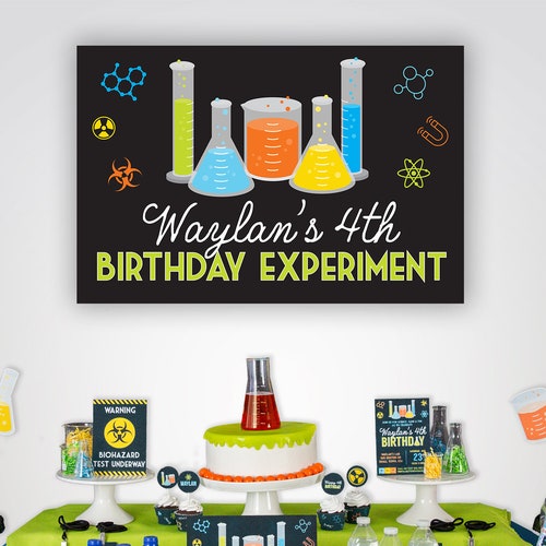 Science Party Sign Instant Download X-large Science Party - Etsy