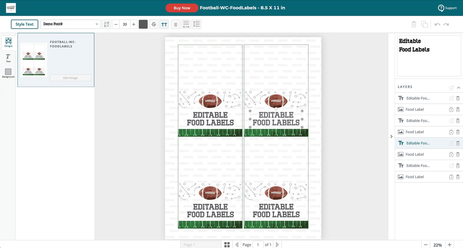 Football Food Labels, Printable Football Food Tent, Football Party Food ...