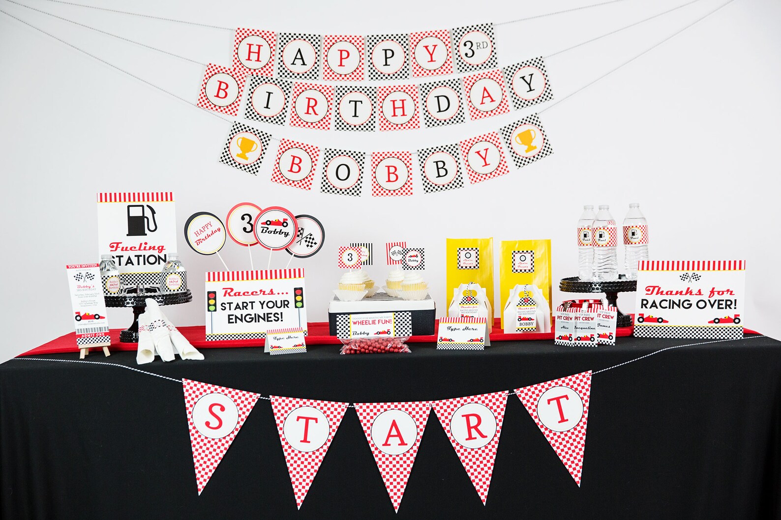 Race Car Birthday Party Decorations Printable Race Car Party - Etsy