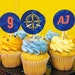Dart Party Cupcake Topper Printable Dart Birthday Party Cupcake Toppers ...