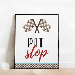 Editable Racing Party Sign Bundle, Instant Download Racing Birthday ...