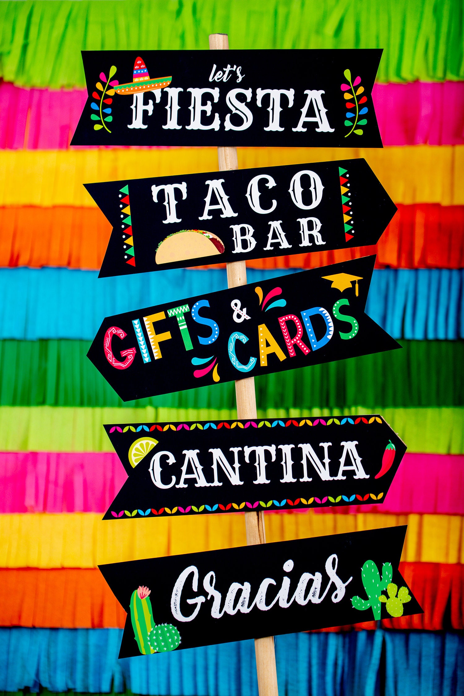 Graduation Fiesta Decorations Printable Graduation Party - Etsy Hong Kong