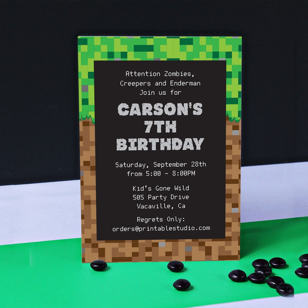 Video Game Invitation INSTANT DOWNLOAD - Printable Video Game Inspired ...